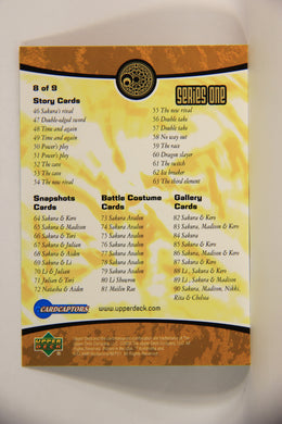 CardCaptors 2000 Trading Card Checklist #B 8 Of 9 Story Snapshots Batt ...