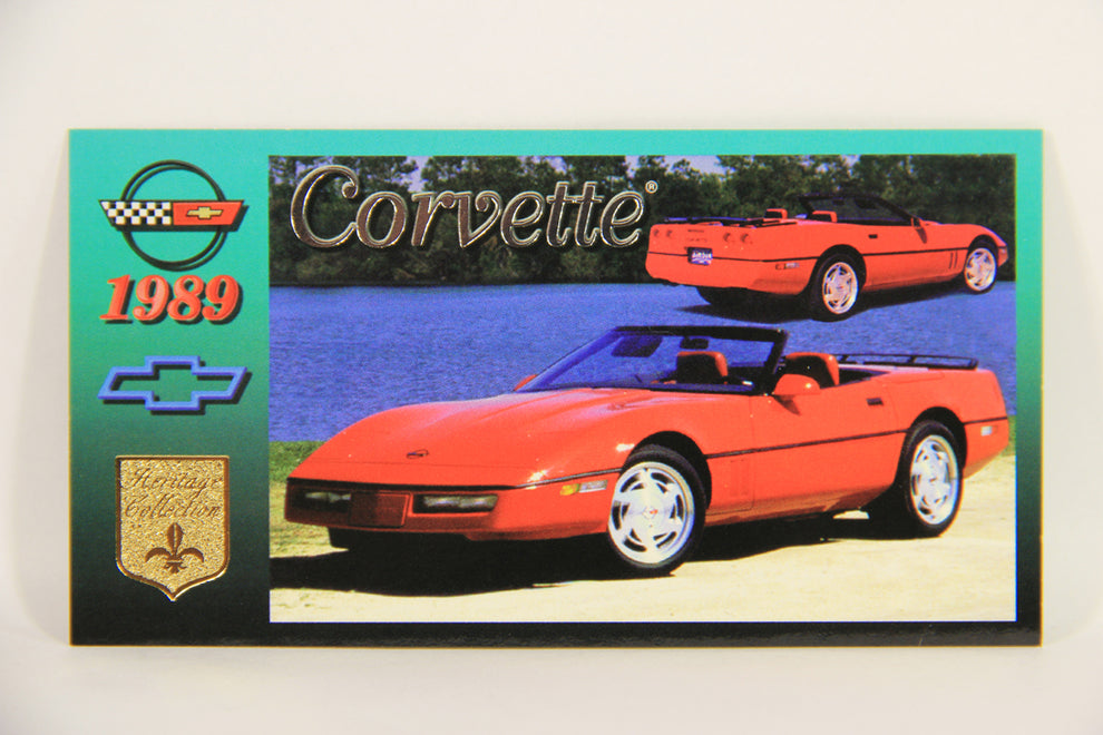 Corvette Heritage Collection 1996 Trading Card #52 - 1989 Convertible ...
