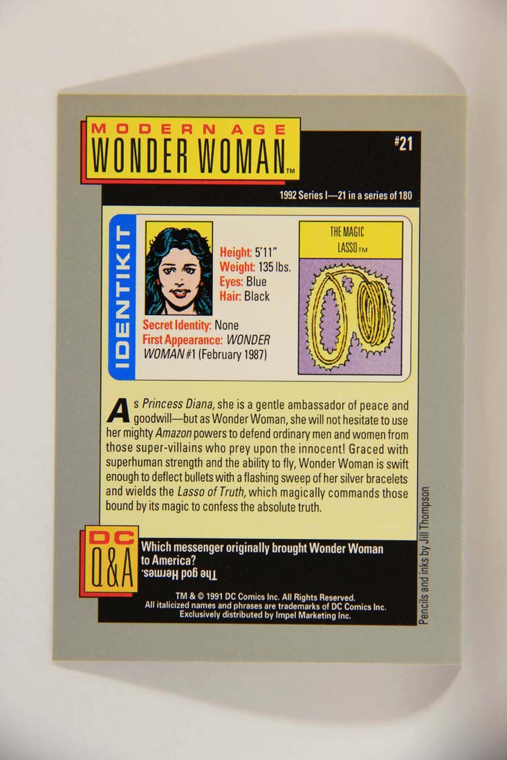 DC Cosmic 1991 Trading Card #21 The Magic Lasso L013580 – AGS Collectibles