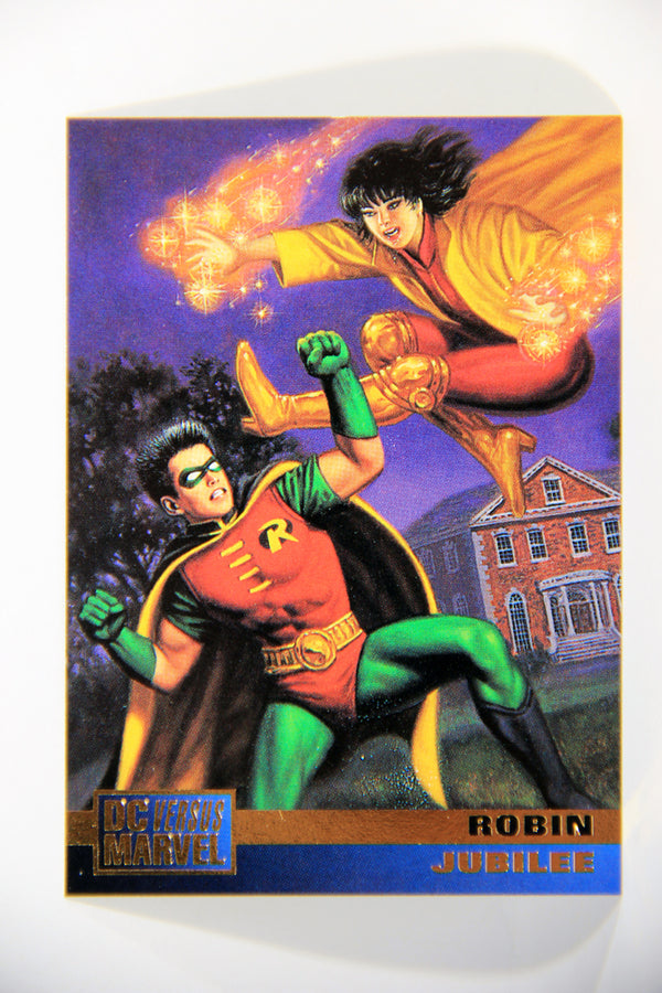DC Versus Marvel Comics 1995 Trading Card #64 Robin Vs Jubilee ENG L01 ...