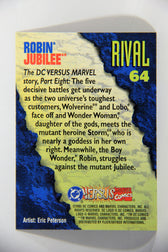 DC Versus Marvel Comics 1995 Trading Card #64 Robin Vs Jubilee ENG L01 ...