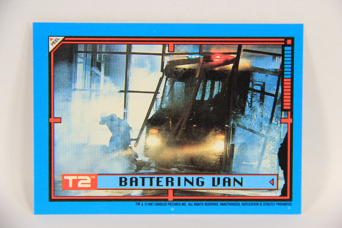 Terminator 2 Judgement Day 1991 Trading Card Sticker #24 Battering Van ...