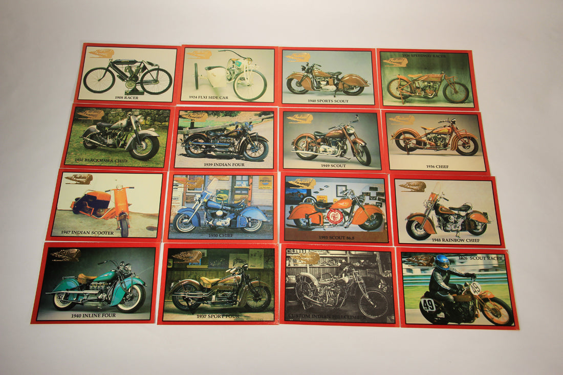 Indian Motorcycles Trading Cards 1993 Serie 2 Complete Set #1-25 ENG L ...