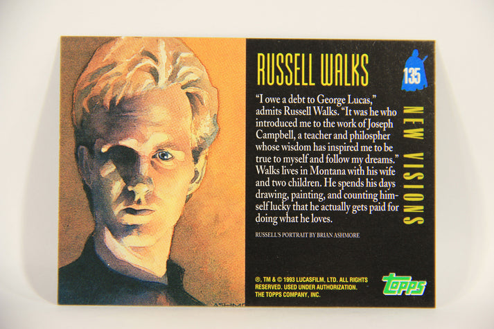 Star Wars Galaxy 1993 Topps Card #135 Chewbacca Hoth Planet Artwork EN ...