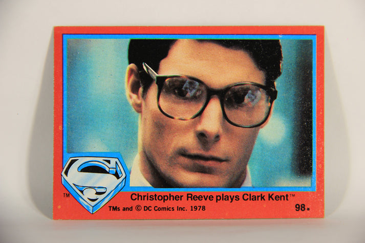 Superman The Movie 1978 Trading Card #98 Christopher Reeve Plays Clark ...